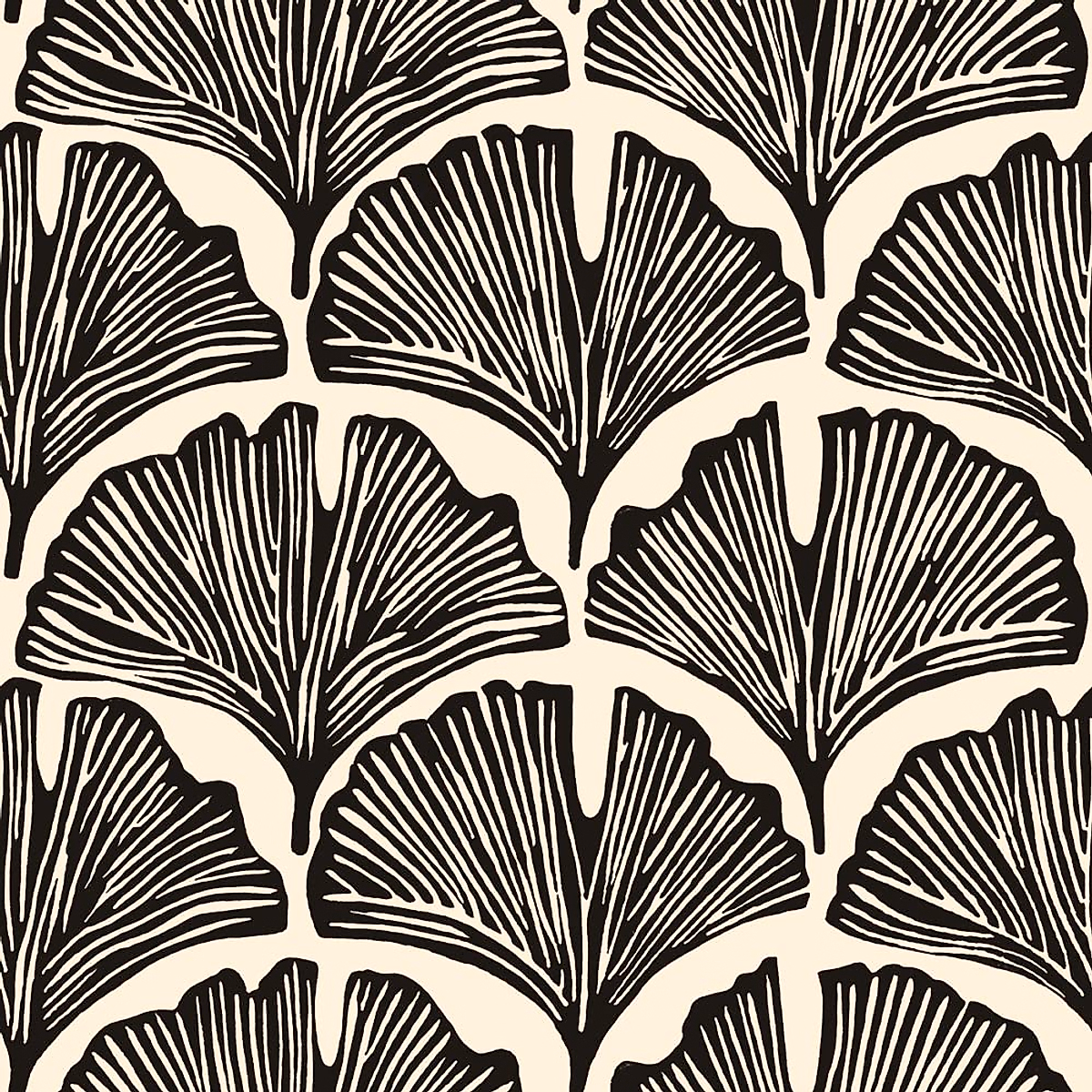 Tempaper x Novogratz Zebra Black Feather Palm Removable Peel and Stick Wallpaper, 20.5 in X 16.5 ft, Made in The USA