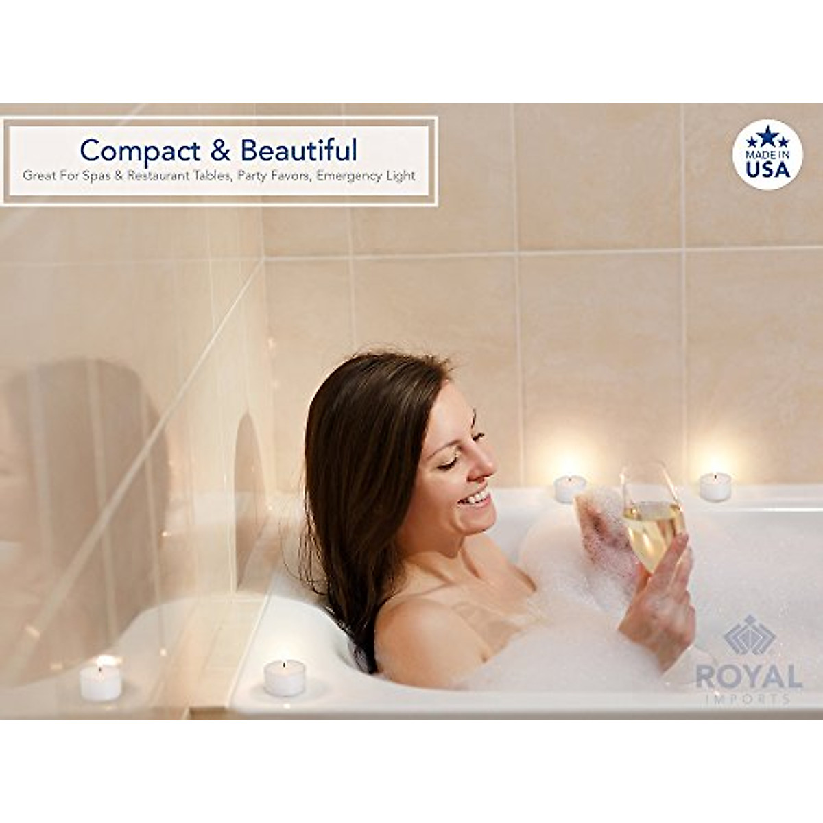 Royal Imports Tea Light Candles, Clear Plastic Cup Unscented TeaLights, 8 Hours Long Burn Time for Wedding, Holiday, Birthday, Parties, Home Decor, 100 Pack