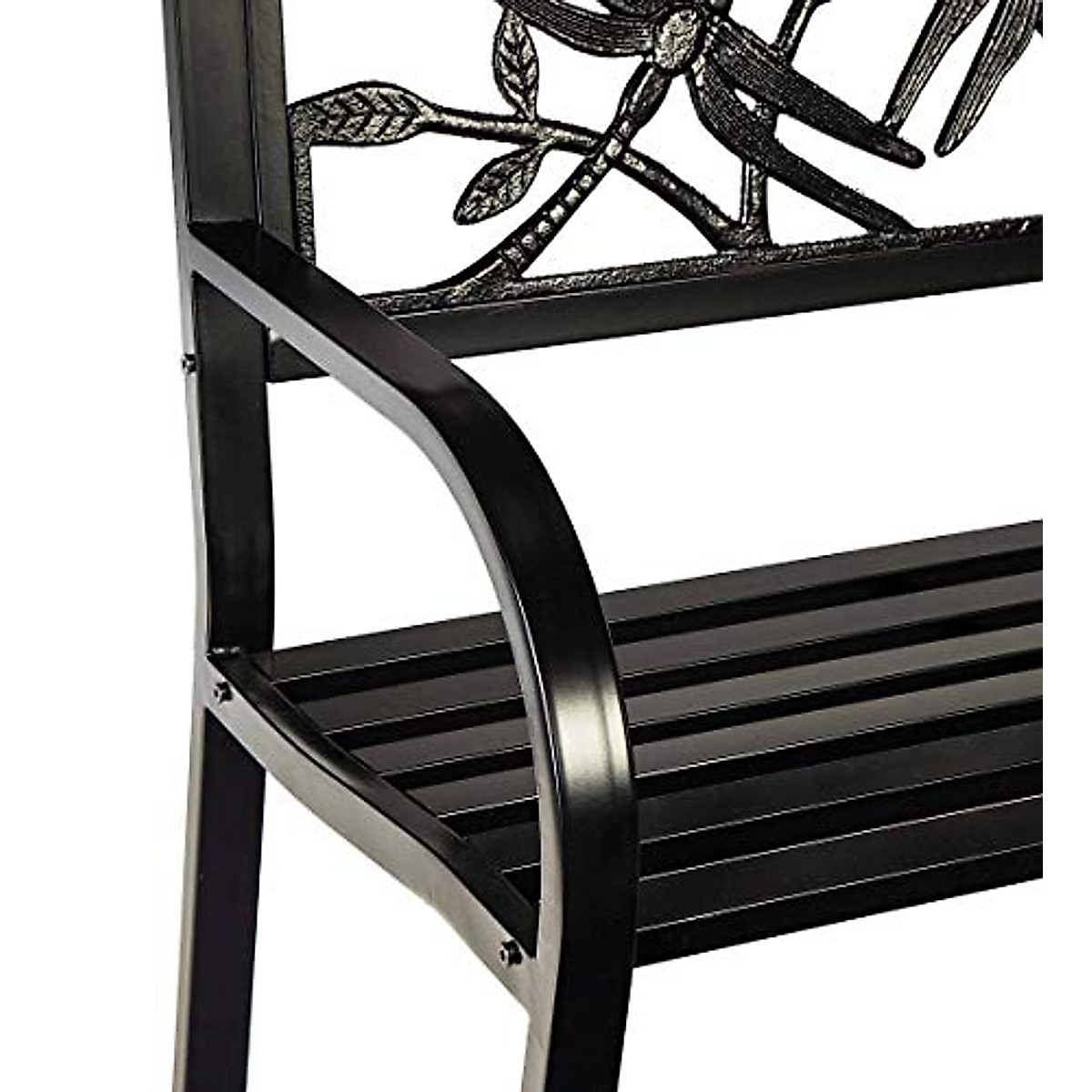 Plow and Hearth Dragonfly Metal Garden Bench