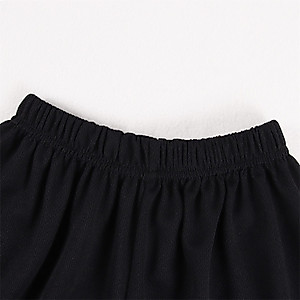 CM C&M WODRO Toddler Kid Basketball Jersey Outfit Baby Boy Girl Letters Tank Top + Track Shorts Sets Boy Summer Clothes (Black, 2-3T, 2 Years)