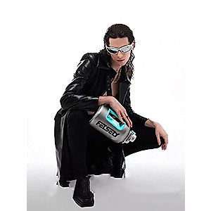 FEISEDY Futuristic Wrap Around Sunglasses Oval Cool Y2K Visor Thick Frame Vintage 90s for Men Women B2951