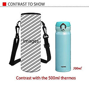 Aoopistc Animal Ladybug Water Bottle Sleeve Thermal Insulated Water Bottle Sling Case Bag Carrier Holder Durable Washable