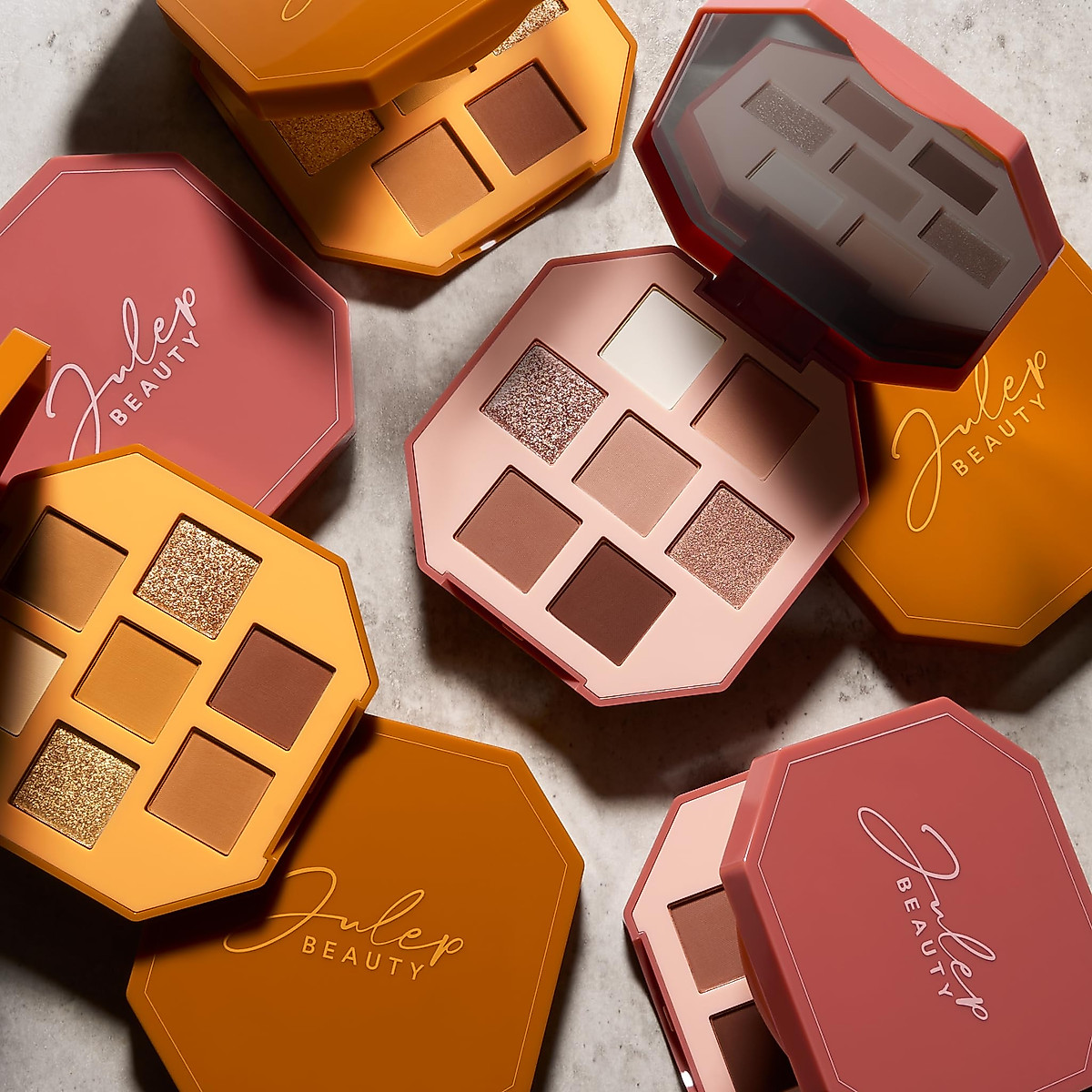 Julep Eyeshadow 101 Pro Powder Palette -Turmeric Latte - 7 Shade Matte & Shimmer Eyeshadows - Great for travel- Blendable & Buildable Eye Makeup Palette