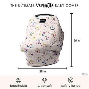 Milk Snob Original Disney 5-in-1 Cover The Little Mermaid, Added Privacy for Breastfeeding, Baby Car Seat, Carrier, Stroller, High Chair, Shopping Cart, Lounger Canopy, Newborn Essentials, Nursing Top