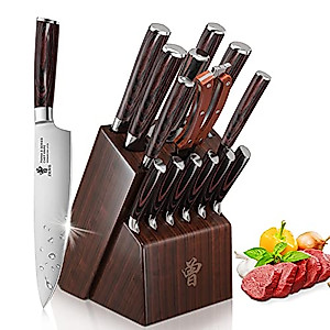 ZENG Butcher Knife Hand Forged Boning Knife for Meat Cutting with Sheath, High Carbon Steel Meat Knife Multipurpose Chef Knives for Camping, Outdoor, Deboning, BBQ (Knife set)