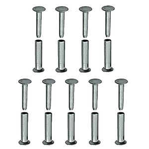 TorSor 9 Sets Kitchen Knife Handle Screw Fixing Rivet Nuts Chef Knives Cutter Wooden Grip Screws Fastener Fixer Clip Nail Replacement Repair Stainless Steel Rivets Anti-Corrosion DIY Tools Accessories
