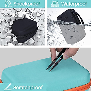 Lebakort Hard Case Compatible with SCRIB3D P1 Advanced / MYNT3D Super Professional Printing / 3Doodler Flow / PIKA3D PRO 3D Printing Pen (Teal Case)