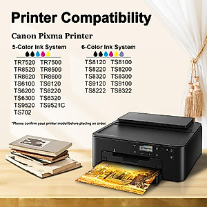Miss Deer Compatible 281 Black Ink Cartridges Replacement for Canon CLI-281XXL CLI281XXL for Pixma TR7520 TR8520 TS6120 TS6220 TS8120 TS8320 TS9120 (Small Black) 2-Pack