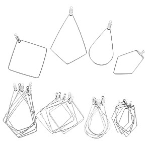 48 Pcs DIY Earring Hoop Earrings Finding DIY Hoops Earring Hoops DIY Charm Ring DIY Earring Circles Earring Findings Charms Round Earring Circle Charms Pendant Charms for Earrings