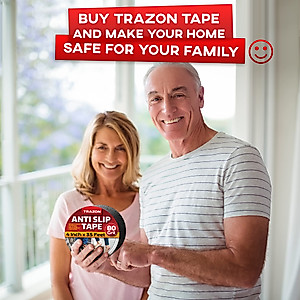 Grip Tape - Heavy Duty Anti Slip Tape for Stairs Outdoor/Indoor Waterproof 4Inch x 35Ft Safety Non Skid Roll for Stair Steps Ramp Traction Tread Staircases Grips Adhesive Non Slip Strips Walk Black