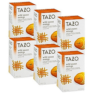 Tazo Wild Sweet Orange Herbal Tea, 20 ct (Pack of 6)
