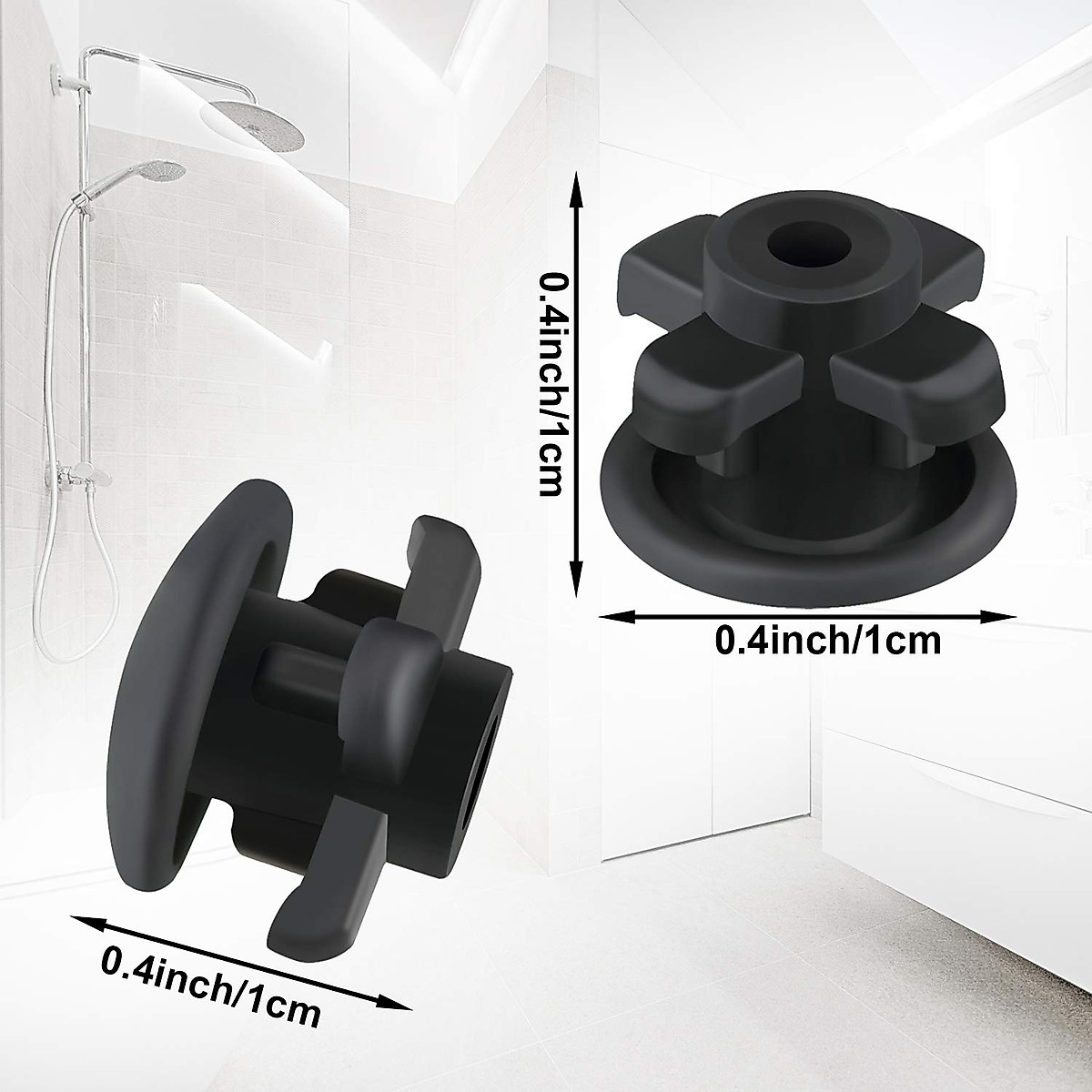 BBTO 6 Pieces Replacement Part Reservoir Tank Valve Rubber Gasket for Water Flossers, Washer Reservoir Plug Compatible With Waterpik WP100, WP900, WP112, WP250, WP300, Ultra, Nano, Traveler, VAVA, H2o
