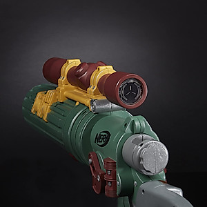 Nerf LMTD Star Wars Boba Fett's EE-3 Blaster, The Book of Boba Fett, Illuminated Scope, 3 Drums, 12 Elite Darts, Blaster Sounds