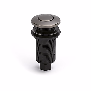 Lew Electric Push Button Garbage Disposal Air Switch and Controller (Black Stainless)