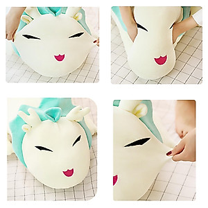 Hofun4U Dragon Plush Pillow, 34 Inch Dragon Stuffed Animals, Christmas Birthday Gift for Adults Kids Girls Boys