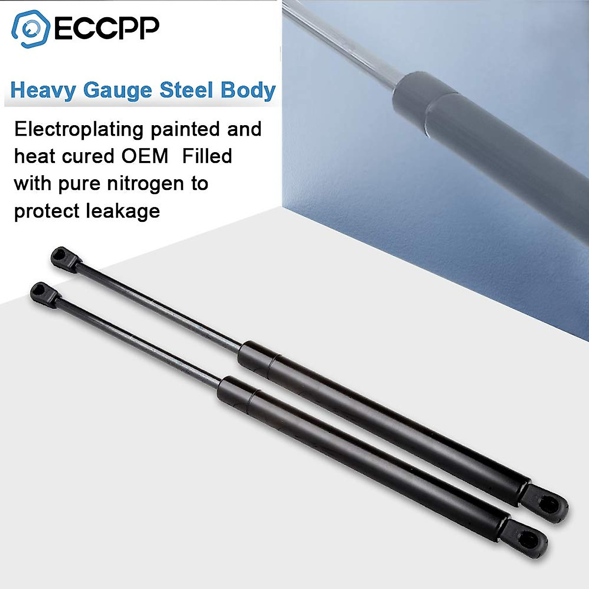 ECCPP 2pcs Rear Trunk Lid Lift Supports Struts Rods Shocks Gas Springs for Mazda 6 2003-2008,for Ford Focus 2005-2011 (With Spoiler)