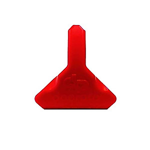 DoorPRO Doorstop RDPM Residential Hinge Based FOR LIGHT WEIGHT DOORS, 3 in. x 3 in. x 2 in, Red