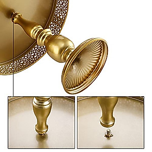 Peohud 3 Pack Metal Cake Stand, Round Dessert Holder, Cupcake Pastry Candy Display for Wedding, Anniversary, Birthday Party, 8"/10"/12"