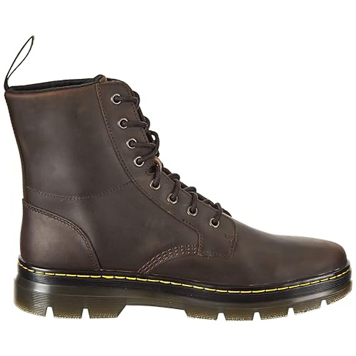 Dr. Martens unisex adult Lace Fashion Boot, Gaucho Crazy Horse, 11 Women 10 Men US