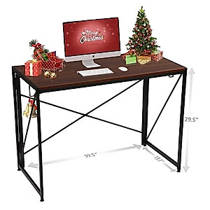 Nova Furniture Group Folding Home Office Computer Desk, Portable multifunction Study Writing Laptop Table For Urban Small Space Apartment, Condo & Dorm, Space Saving, Waterproof desktop, Easy Assemble