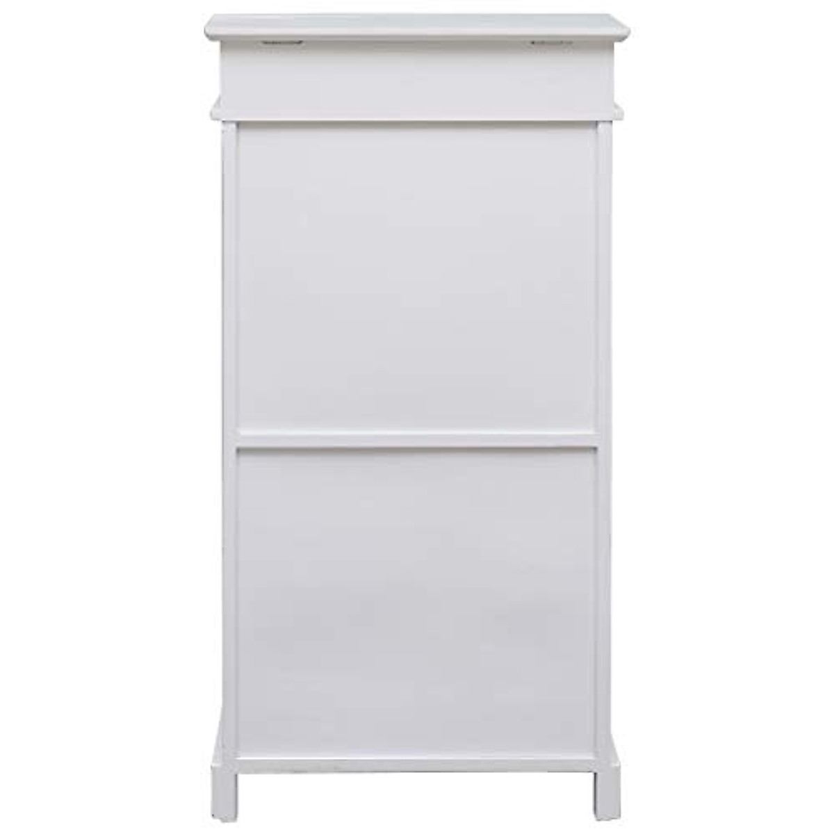WIFESE Shoe Storage Shoe Cabinet for Entryway 19.7"x11"x38.6" Shoe Organizer Shoe Cubby Storage with Doors Shoe Rack Organizer Shoe Shelves Shoe Closet Article White