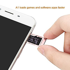 Amplim Micro SD Card 128GB, Extreme High Speed MicroSD Memory Plus Adapter, MicroSDXC SDXC U3 Class 10 V30 UHS-I TF Nintendo-Switch, Go Pro Hero, Surface, Phone Galaxy, Camera Security Cam, Tablet