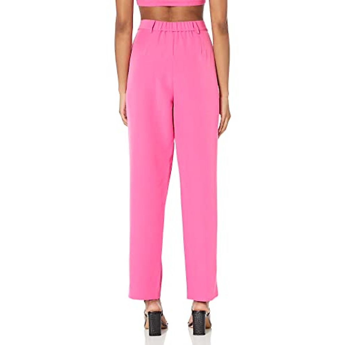 The Drop Women's Abby Flat Front Pant, Rose Pink, M