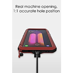 LOVE MEI Metal Case for LG V60/LG V60 ThinQ, Heavy Duty Robust Military Bumper Aluminum Metal Case Dustproof Shockproof Splashproof Full Body Protection Case Cover with Tempered Glass (Black)