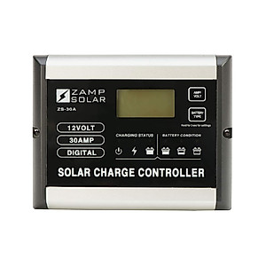 Zamp Solar Legacy Series 115-Watt Roof Mount Solar Panel Kit with Digital Charge Controller. Durable Off-Grid Solar Power for RV Battery Charging - KIT1003