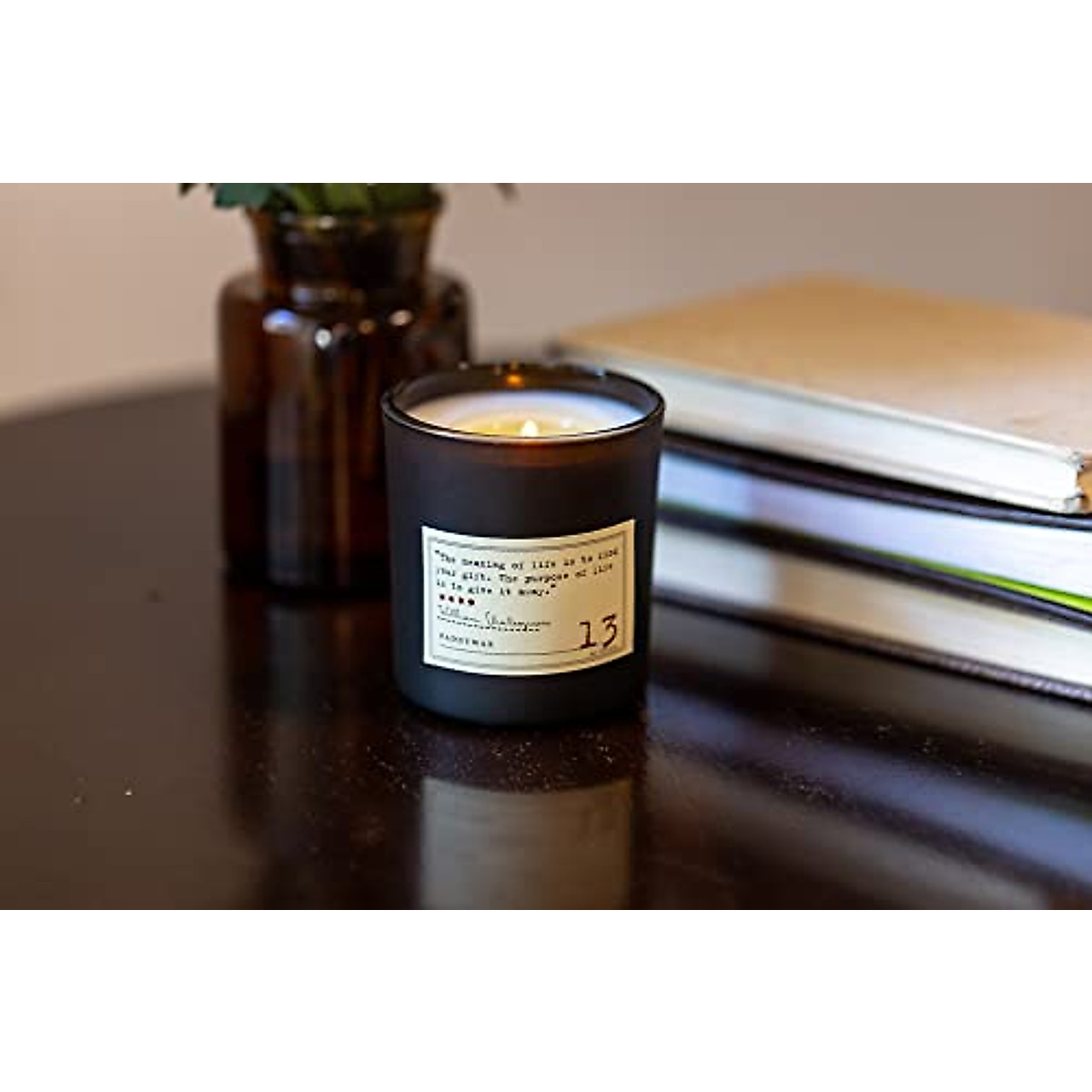 Paddywax Library Collection William Shakespeare Scented Soy Wax Candle, 6.5-Ounce, Paprus, Palm & Eucalyptus