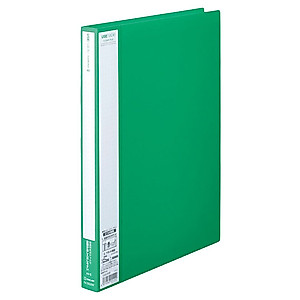 King Jim 133USW Clear File, 40 Pockets, Green