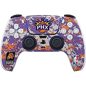 Skinit Decal Gaming Skin Compatible with PS5 Controller - Officially Licensed NBA Phoenix Suns Digi Camo Design