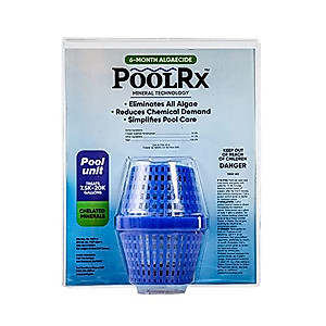 Pool RX 101001 6 Month Algaecide Blue Treats 7.5k-20k gallons, Single, Unit