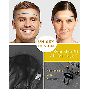 Camptrace UPF 50+ Sun Hats for Men Women Wide Brim Sun Protection Mesh Hat with Neck Flap Fishing Hiking Gardening Hats