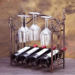 DOUBA European Style Wine Rack Goblet Rack Kitchen bar Wine Glass Display Storage Rack Home Decoration