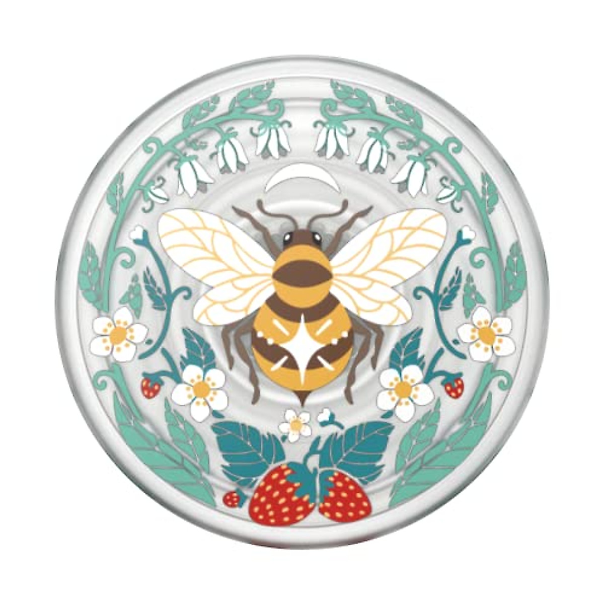 PopSockets Plant-Based Phone Grip with Expanding Kickstand, Eco-Friendly PopSockets for Phone - Translucent Bee Boho