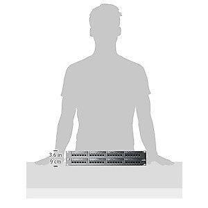 Leviton 69586-U48 eXtreme 6+ Universal Patch Panel, 48-Port, 2RU, CAT 6. Cable Management Bar Included,Black
