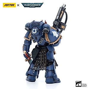 JoyToy Warhammer 40K: Ultramarines Intercessor Veteran Sergeant Brother Aeonta 1:18 Scale Figure