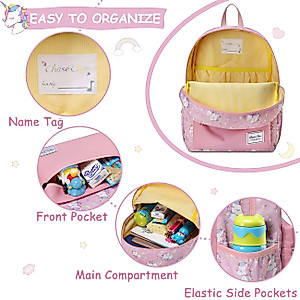 Backpack for Girls,ChaseChic Water-resistant Kids Backpack Preschool Kindergarten Bookbag Lightweight Toddler Nursery School Unicorn Backpacks with Chest Strap,3-18Years(Pink)