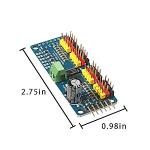 Dorhea 4PCS PCA9685 16 Channel 12 Bit PWM Servo Driver Board IIC Interface PCA9685 Module Controller Compatible with Raspberry Pi