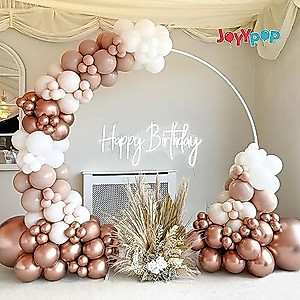 JOYYPOP Gold Rose Balloons Garland Arch Kit, For Baby Shower Wedding Birthday Party Decorations