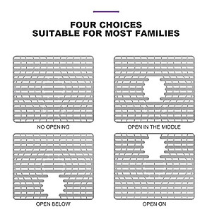 NICE DAY Sink Mat, Sink Protectors for Kitchen Sink By Better Housewares Wok Stand Strong Adsorption And Skid Resistance PVC Free Silicone Sink Mat 16" x 13", Large