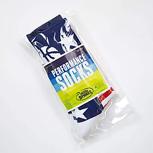 ChalkTalkSPORTS Basketball Adult Woven Mid-Calf Socks | Patriotic Stars and Stripes