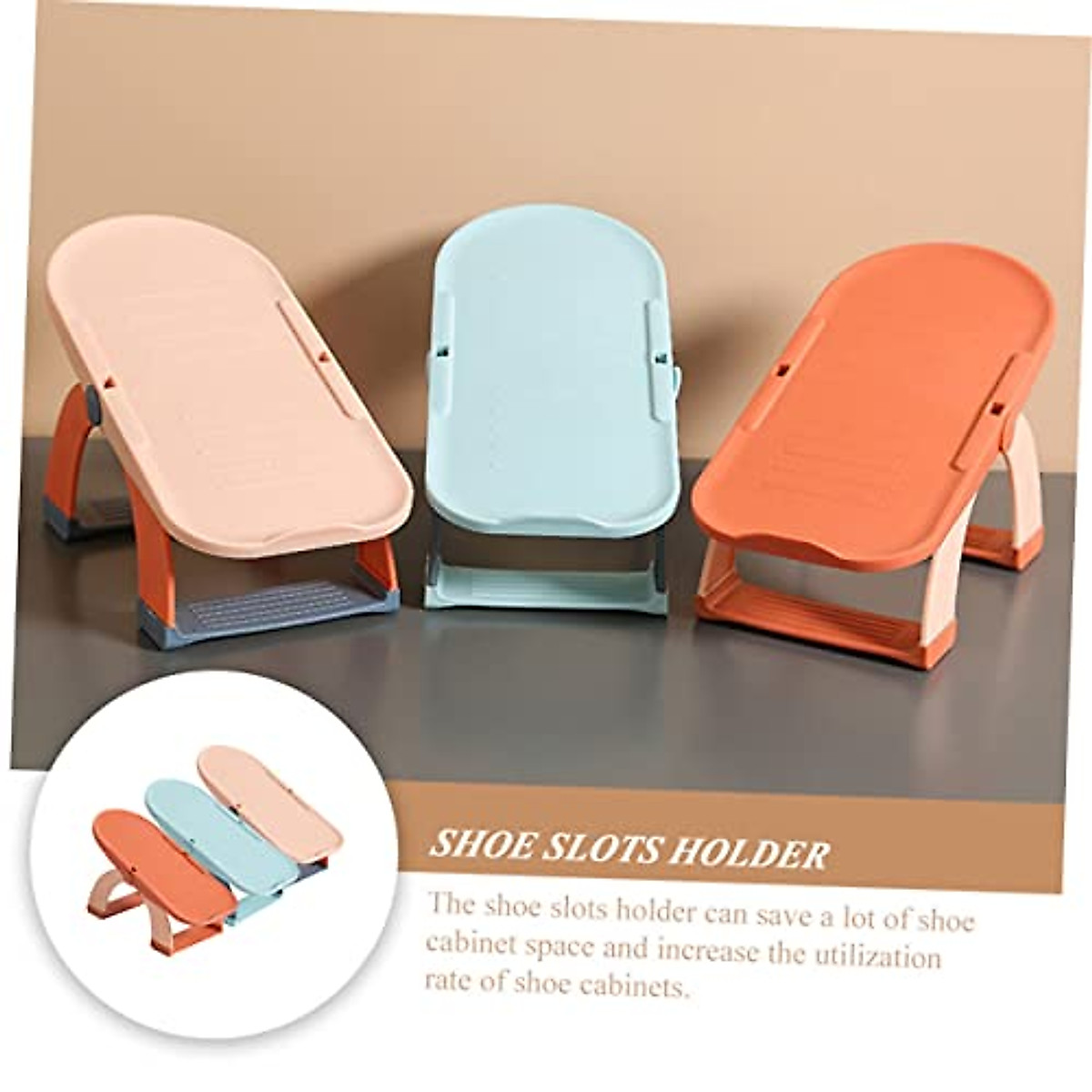 Alipis 3pcs Shoe Rack Adjustable Shelf Brackets Shoe Organizer Adjustable Stand Shoe Rack Holder Shoe Holder Shoe Storage Holder Slipper Rack Holder Double Layer Shoe Holder Home Supply