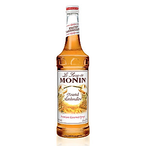 Monin - Toasted Marshmallow Syrup, Flavor of Campfire Treats, Natural Flavors, Great for Mochas, Shakes, Cocoas and Cocktails, Non-GMO, Gluten-Free (750 ml)