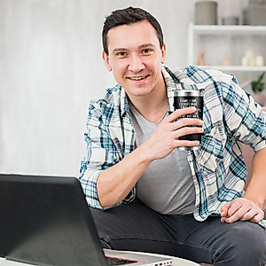 KOOLDRINK I Came I Saw Tumbler-Funny Christmas Gifts for Grandma Grnadpa-Sarcastic Birthday Gifts for Dad Papa Uncle-Homours Present for him-Insulated Coffee Mug Black 20oz