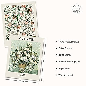 Habseligkeit Sage Green Master Wall Art Prints, Abstract Matisse Wall Art Exhibition Posters, Vintage Art Boho Art Prints, Retro Room Decor for Aesthetic Bedroom（8x10inch, Unframed