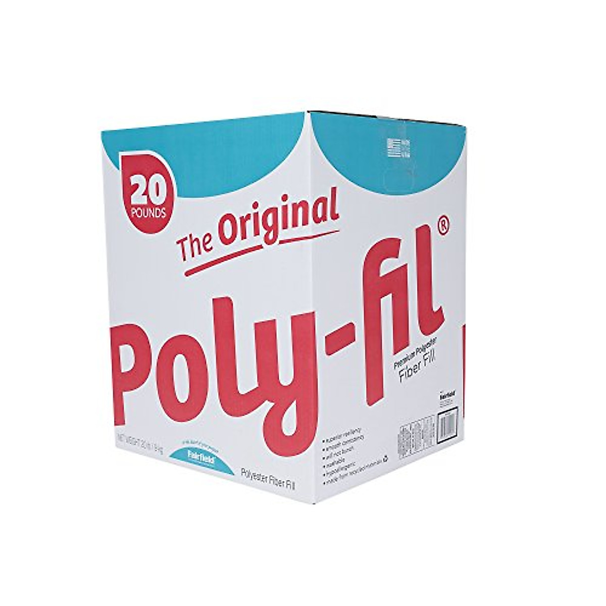 Fairfield The Original Poly-Fil Premium Box, 20 lb, White