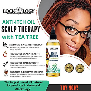 Anti Itch Loc & Braid Spray Scalp Oil | Dry Itchy Scalp Moisturizer and Anti Itch Scalp Relief by Lockology