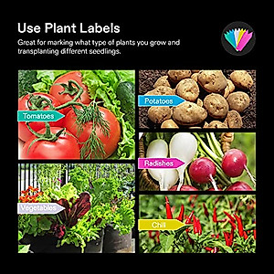 VIVOSUN 10-Pack 5 Gallon Grow Bags, Reinforced Planter Fabric Pots for Gardening Black